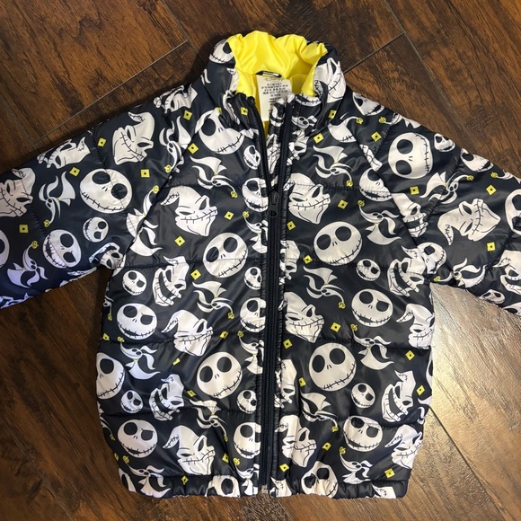 Disney | Jackets & Coats | Disney Yellow Jacket With Nightmare Before ...